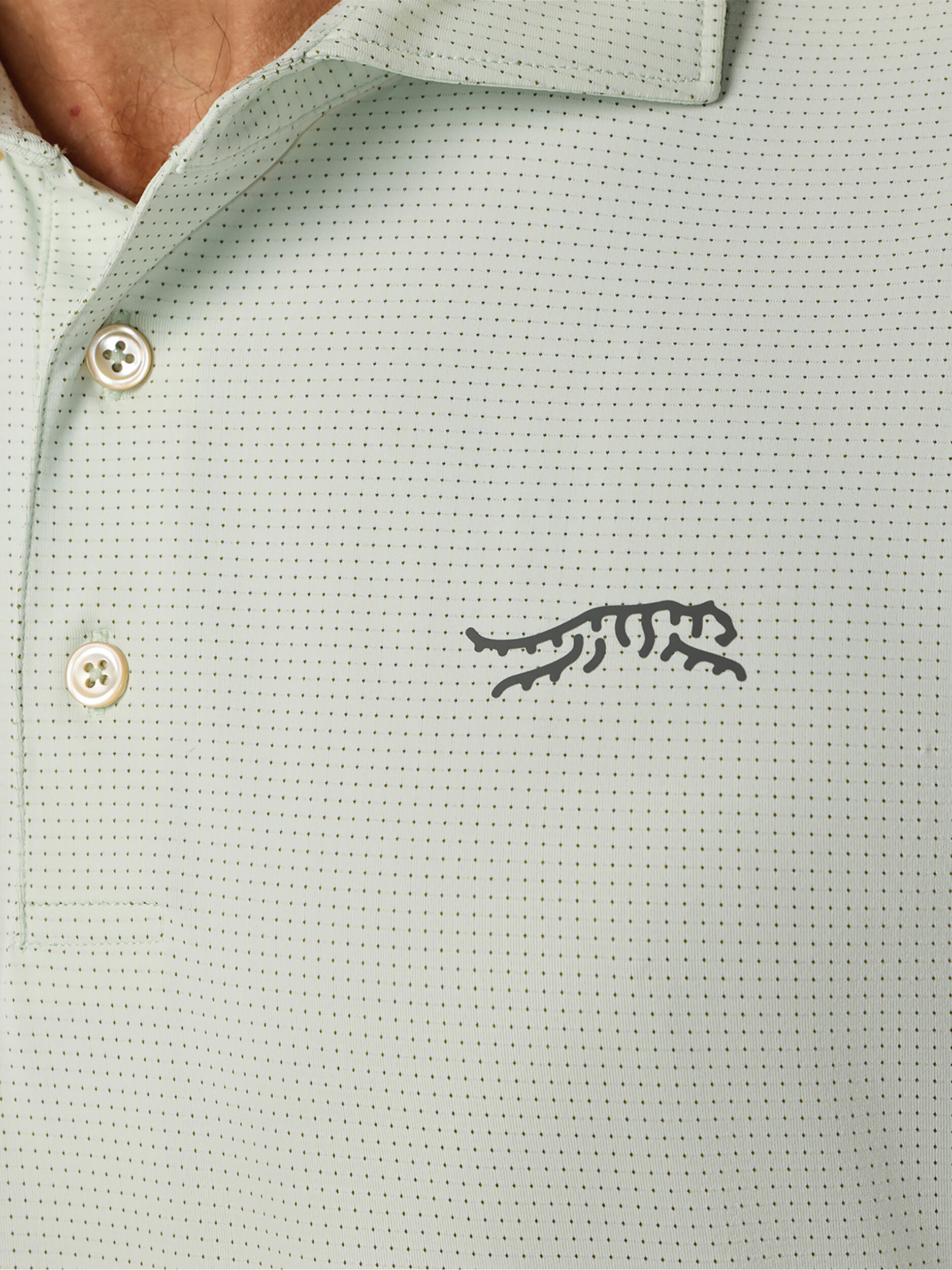 Cypress Micro Dot Polo | Sun Day Red