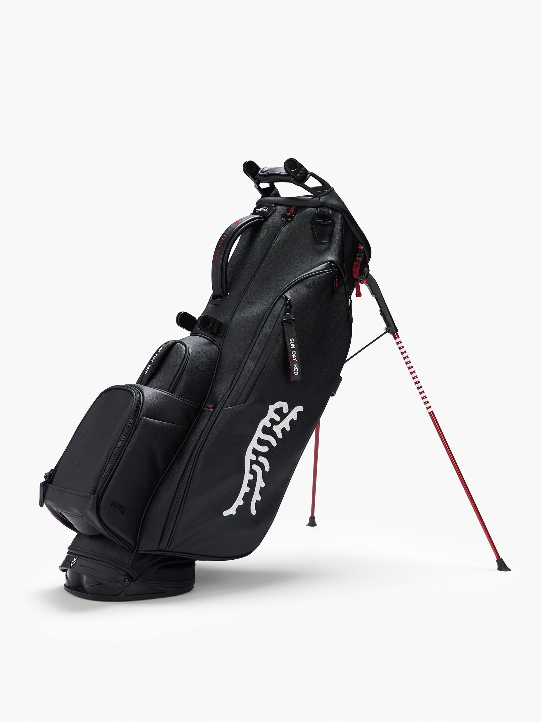 Sun Day Red x Vessel Player V 6 Way Crosshatch Bag | Sun Day Red