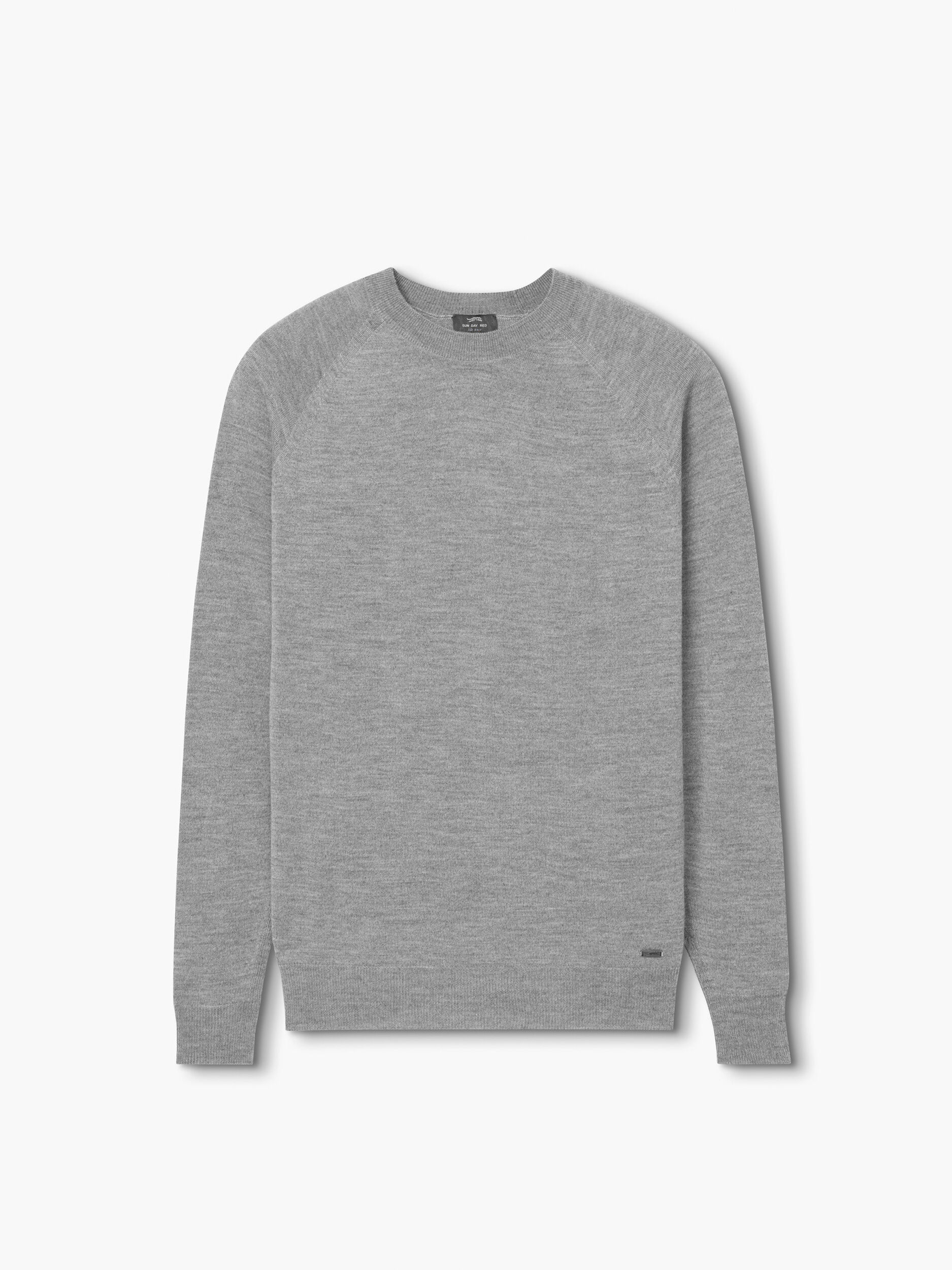 3D Merino Wool Crew | Sun Day Red