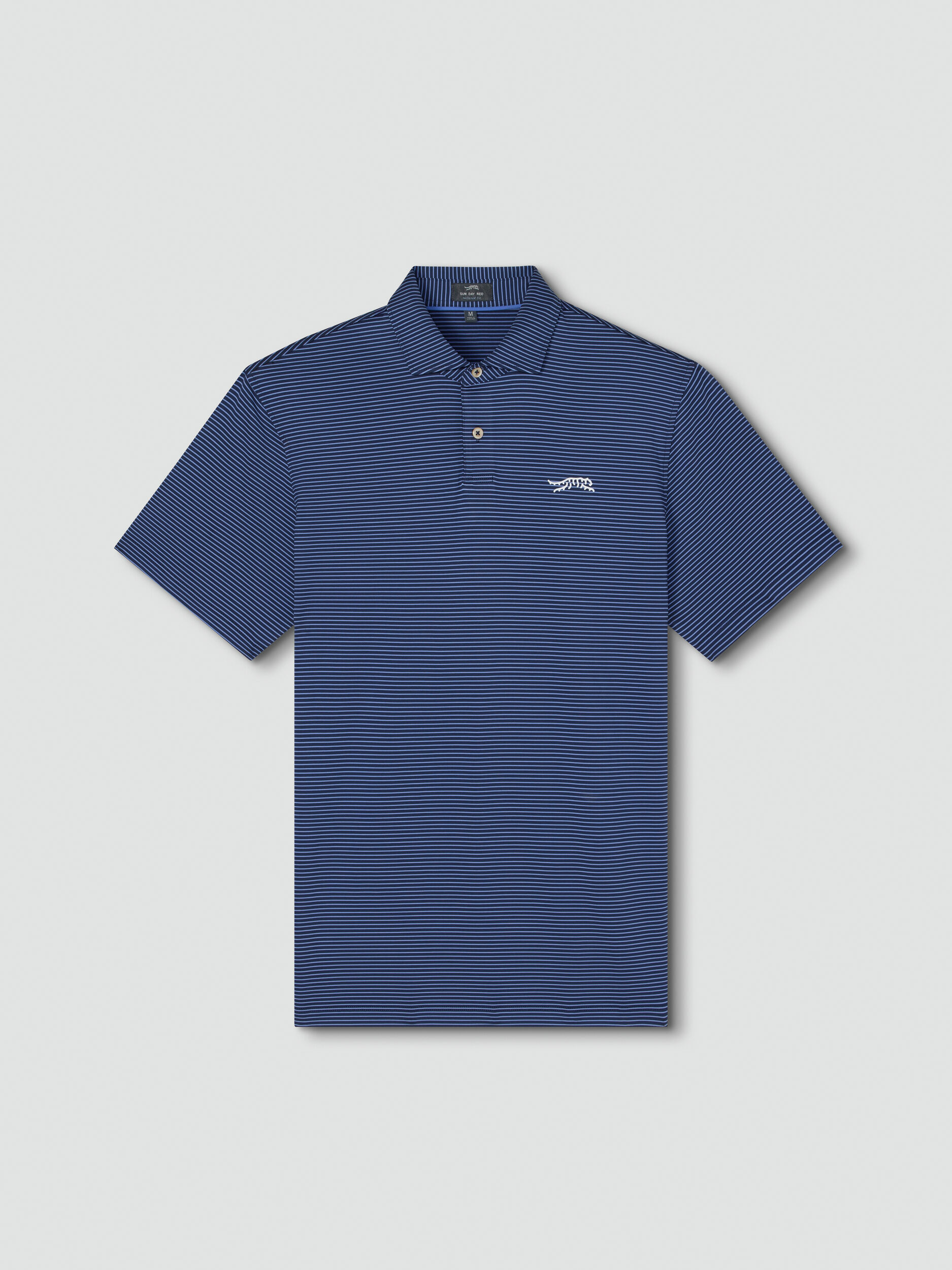 Cypress Stripe Polo | Sun Day Red